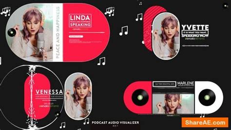 Videohive Podcast Audio Visualizer Free After Effects Templates After Effects Intro Template