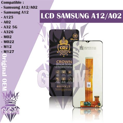 Jual Lcd Touchscreen Fullset Complete Samsung A02 A12 A125 A022 M02 M022 Original