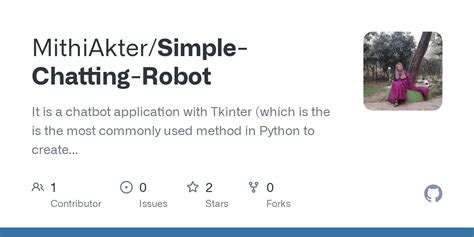 Github Mithikonasimple Chatting Robot It Is A Chatbot Application