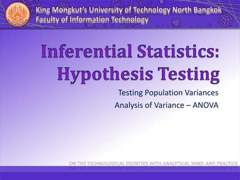 PPT Inferential Statistics Hypothesis Testing PowerPoint Presentation ID