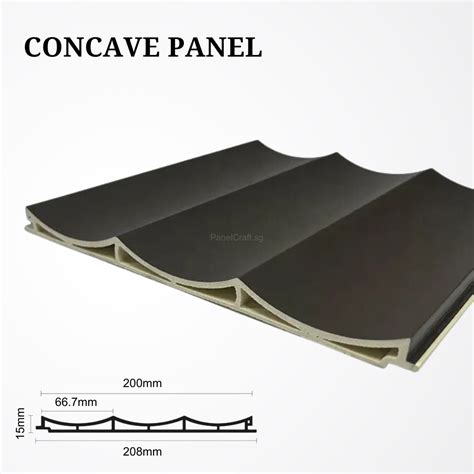 Wall Panel Concave Panel Jet Black Concave Wall Panel Hollow