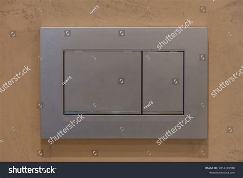 Toilet Flush Push Button Flushing Water Stock Photo Shutterstock