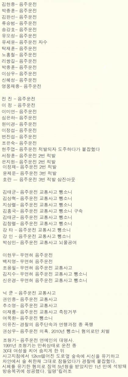Mc 딩동 음주운전 구속 전말 경력 연예인 음주운전 사례 A9