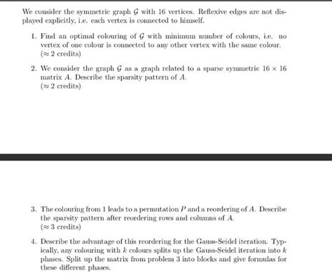 Solved We Consider The Symmetric Graph G With 16 Solutioninn