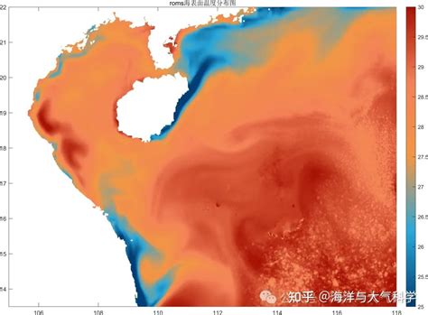 Matlab 读取romsnc画海表面温度分布图 知乎