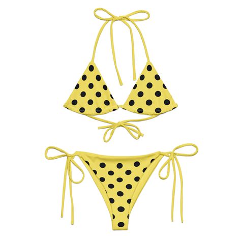 Fuchsia Polka Dot Bikini Set Cute Bathing Suits Bohiq