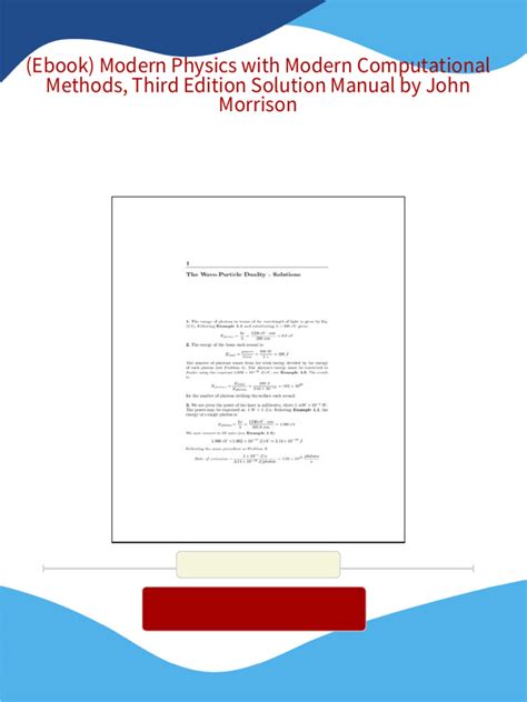 Instant Ebooks Textbook Ebook Modern Physics With Modern Computational Methods Third Edition