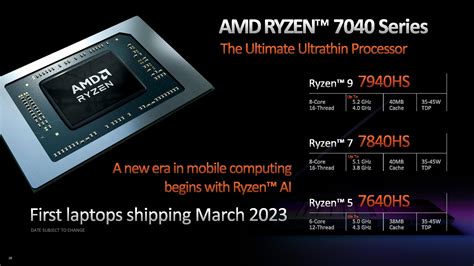 AMD Brings Chiplets Zen 4 RDNA 3 And XDNA AI To Laptops 5nm Dragon Range And 4nm Phoenix