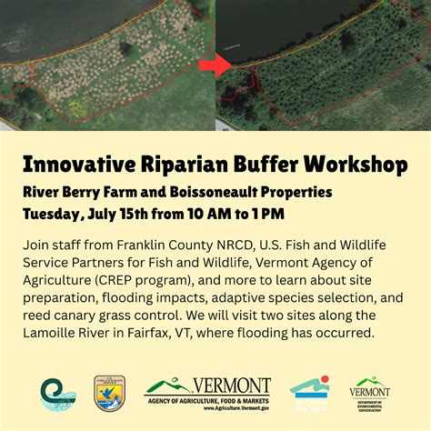 Innovative Riparian Buffer Workshop River Berry Farm And Boissoneault Properties Franklin Co