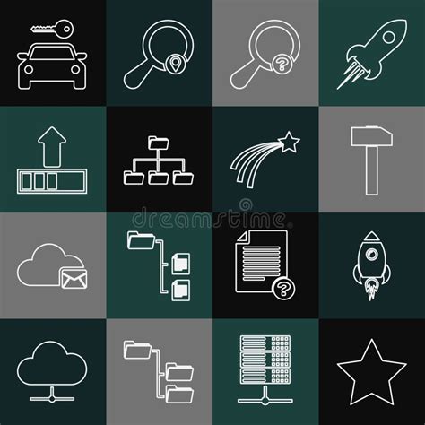 Set Line Star Rocket Ship With Fire Hammer Unknown Search Folder Tree Loading Car Rental