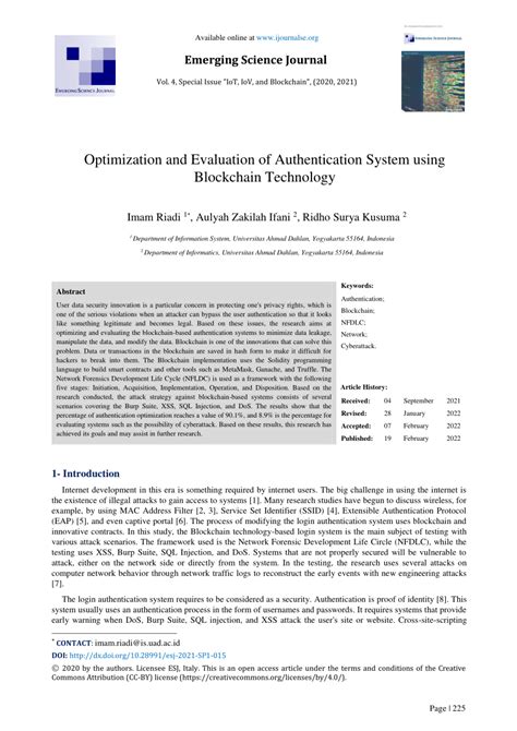 pdf optimization and evaluation of authentication system using