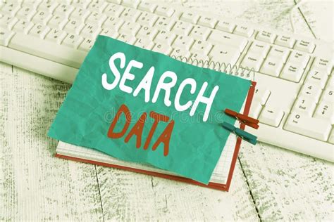 Word Writing Text Search Data Business Concept For Efficient Retrieval Of Specific Items From A