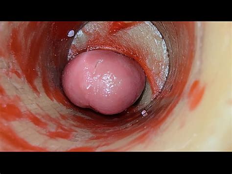 Une caméra à l intérieur d une chatte profonde capture une dose d éjaculation de sperme ASMR