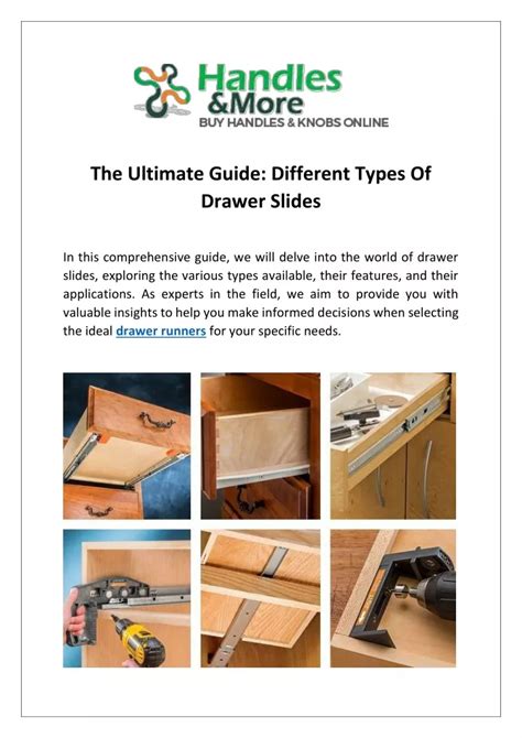 PPT The Ultimate Guide Different Types Of Drawer Slides PowerPoint Presentation ID 12346506