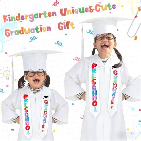 Homemoh Kindergarten Graduation Cap And Gown Set Class Of 2026 Satin