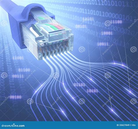 RJ Network Binary Stock Illustration Illustration Of Energy