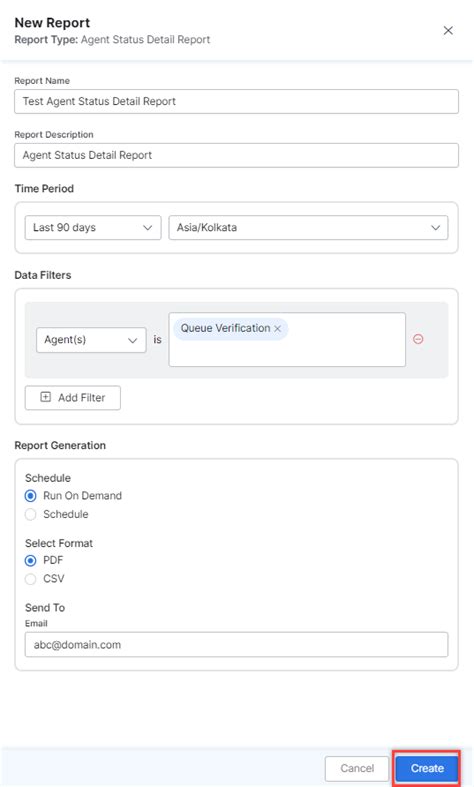 Agent Status Detail Report Smartassist