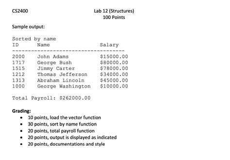 Solved Work With Structures Vector Of Structures Files