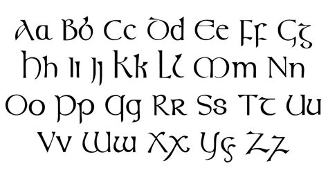 Celtic Font Free Download 1992 By Sam Wang