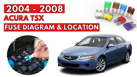 Fuse Box Diagrams And Location User Guide Acura Tsx 2004 2008 Auto