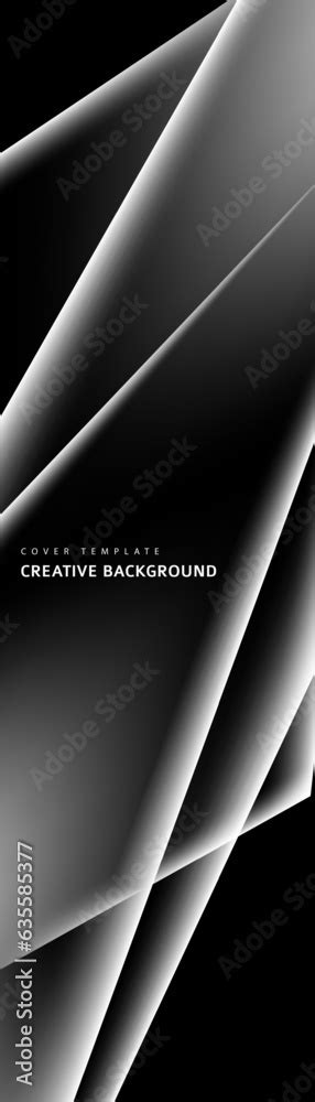 abstract black white and gray triangle overlaying layer background
