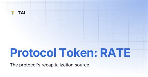 Protocol Token Rate Tai
