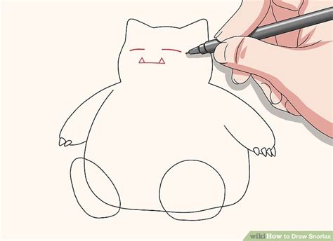 How To Draw Snorlax With Pictures WikiHow