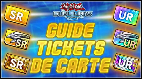 Quelles Cartes Choisir Avec Ses Tickets Sur Yu Gi Oh Duel Links Youtube