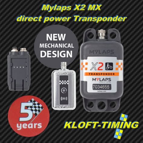 Mylaps X2 Mx Direct Power Transponder 5 Jahre Kloft Timing Reutlingen