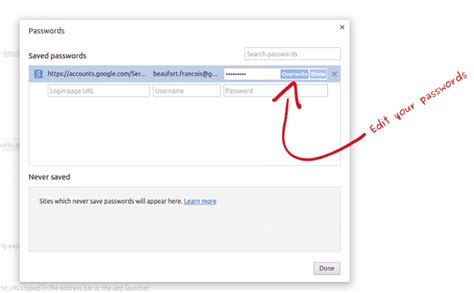 Chrome Users Can Now Edit Saved Passwords Chrome Story