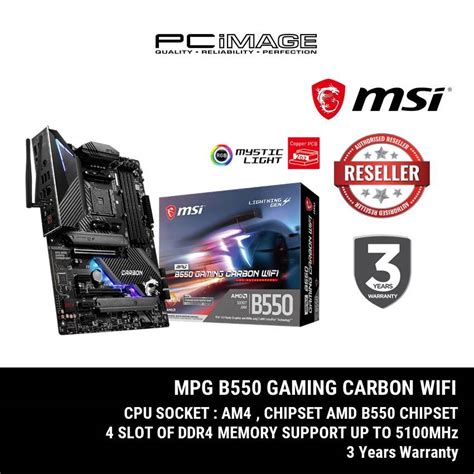 Msi Mpg B Gaming Carbon Wifi Socket Am Motherboard Pcimage Malaysia