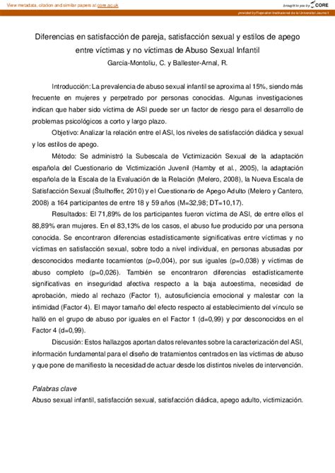 Pdf Differences In Relationship Satisfaction Sexual Satisfaction And Attachment Styles