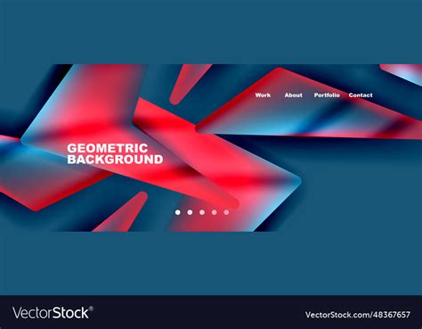 Bright Colorful Triangular Shapes Abstract Vector Image