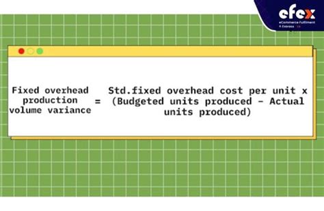 What Is Fixed Manufacturing Overhead Formula And Example