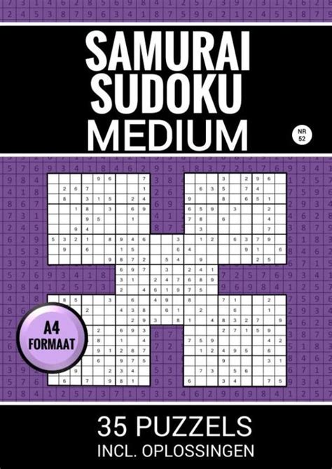 Samurai Sudoku Medium 35 Puzzels Incl Oplossingen Nr 52 Sudoku Puzzelboeken Bol Samurai Sudoku Medium 35 Puzzels Incl Oplossingen Nr 52 Sudoku Puzzelboeken Bol