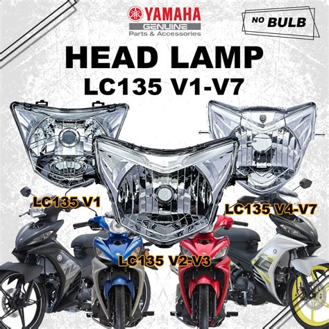 Head Lamp Yamaha Lc135 V1 Lc135 New V2 V3 V4 V5 V6 V7 Lc 135 Clear 135lc Lampu Depan Headlamp