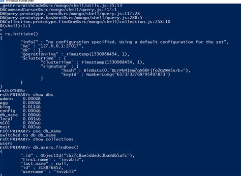 Mongodb Node Is Not In Primary Or Recovering State Database