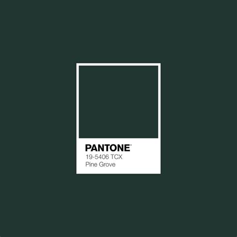 Pantone 19 5406 Tcx Pine Grove Pantone Palette Pantone Green Colour