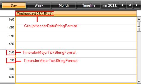 Silverlight ScheduleView Formatting Telerik UI For Silverlight