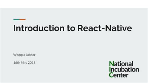 Introduction To React Native Pptx