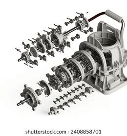 D Rendering Exploded View Industrial Product AI Generated Image Shutterstock