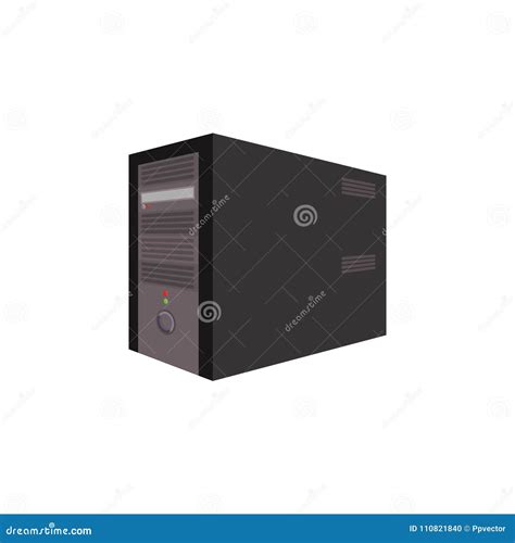 Vector Image Computer System Unit Stock Illustration Illustration Of Black Internet