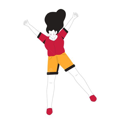 응원 캐릭터 점프 일러스트 플랫 바람 세트 벡터 사진 세트 평평한 바람 삽화 Png 일러스트 및 벡터 에 대한 무료 다운로드 Pngtree