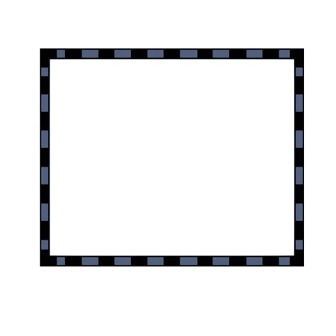 Black And Blue Rectangular Border Vector Illustration Free Svg