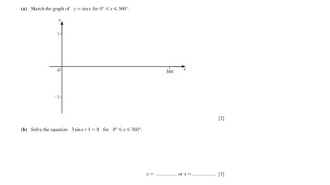 Trigonometry Past Paper Questions For Igcse Cambridge 0580
