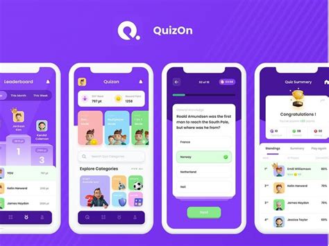 Quiz App UI Quizon Quiz Ui Design App Ui