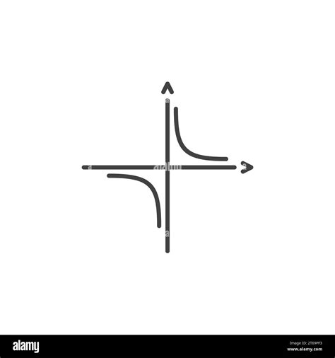 Mathematics Coordinate Axis Vector Outline Icon Math Concept Linear Symbol Or Design Element