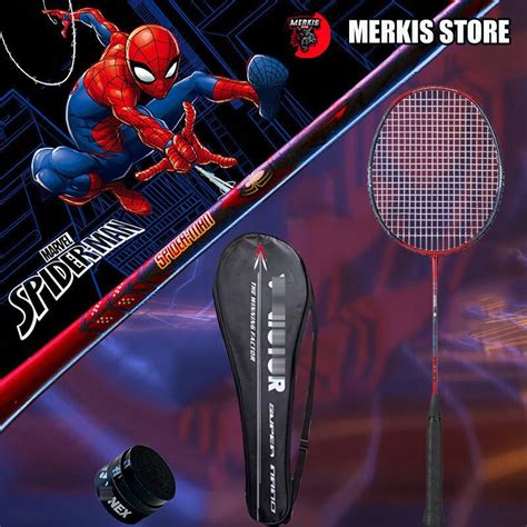 Spider Man Gb Badminton Racket 4u Full Carbon Fiber First Choice For Beginners Shopee Philippines