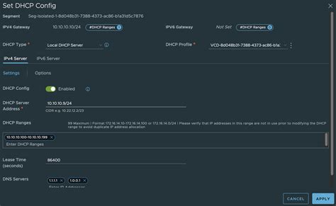 Cloud Director Tidbits DHCP Modes With NSX T Tech Central