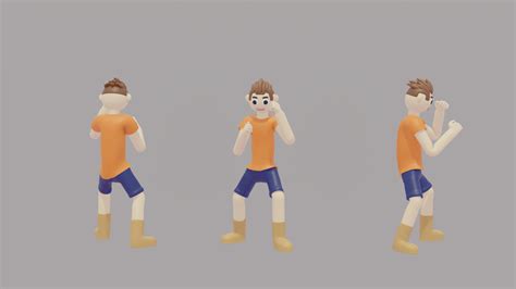 Free 3d Character 10 Animations Inverse Kinematics And Shapekeys
